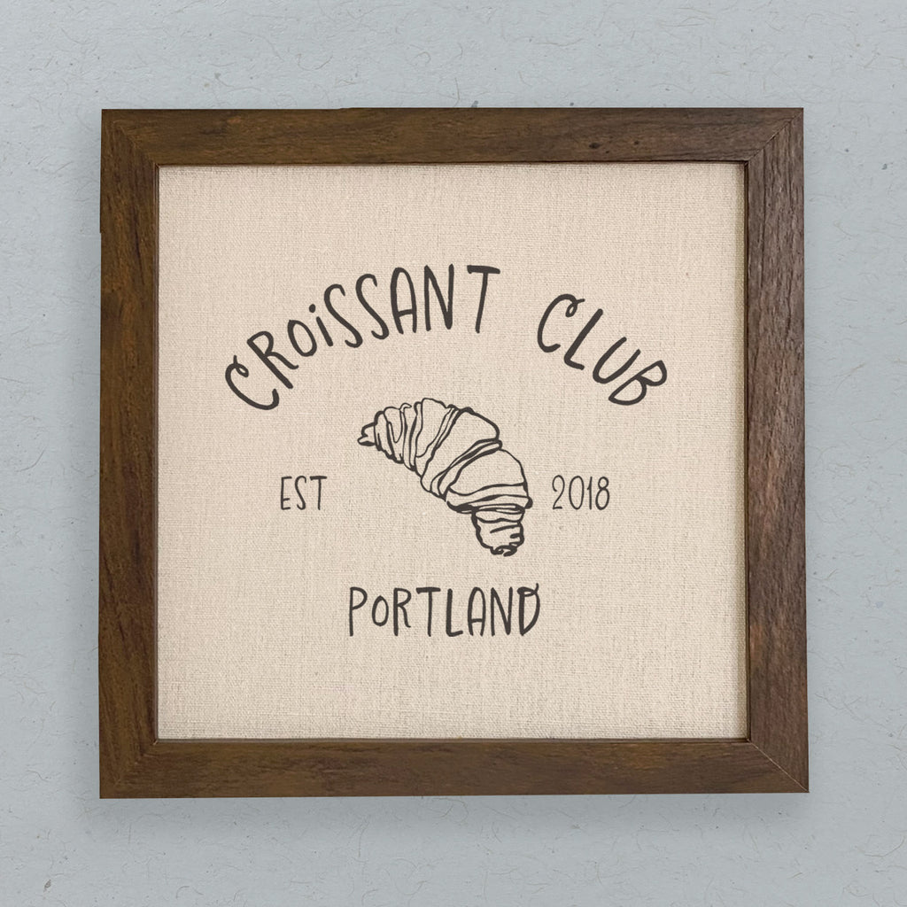 Croissant Club - Custom Framed Sign – American Life Brands