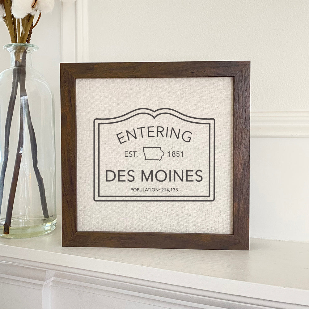 Entering City Sign - Custom Framed Sign – American Life Brands