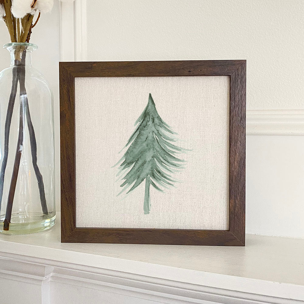 Evergreen Tree - Framed Sign – American Life Brands