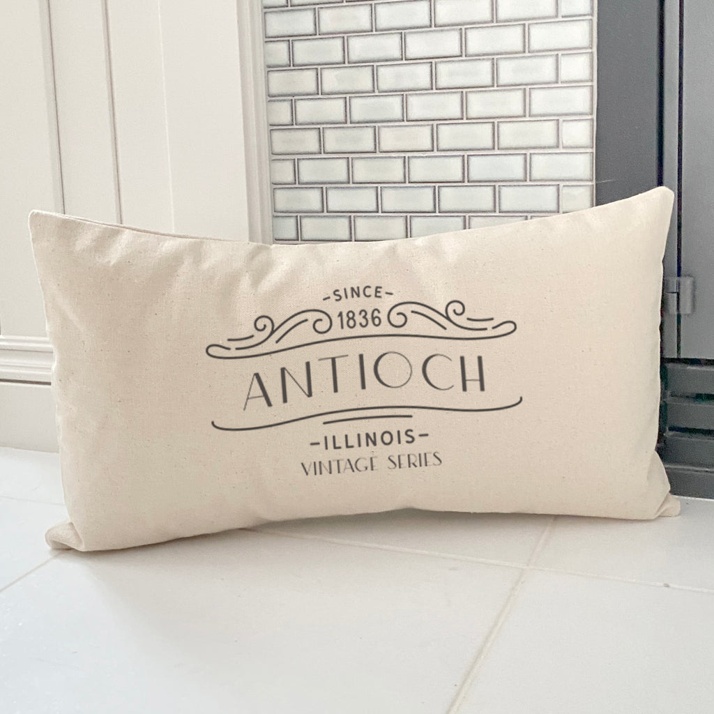 Vintage Marquee City State Estd - Rectangular Canvas Pillow – American ...